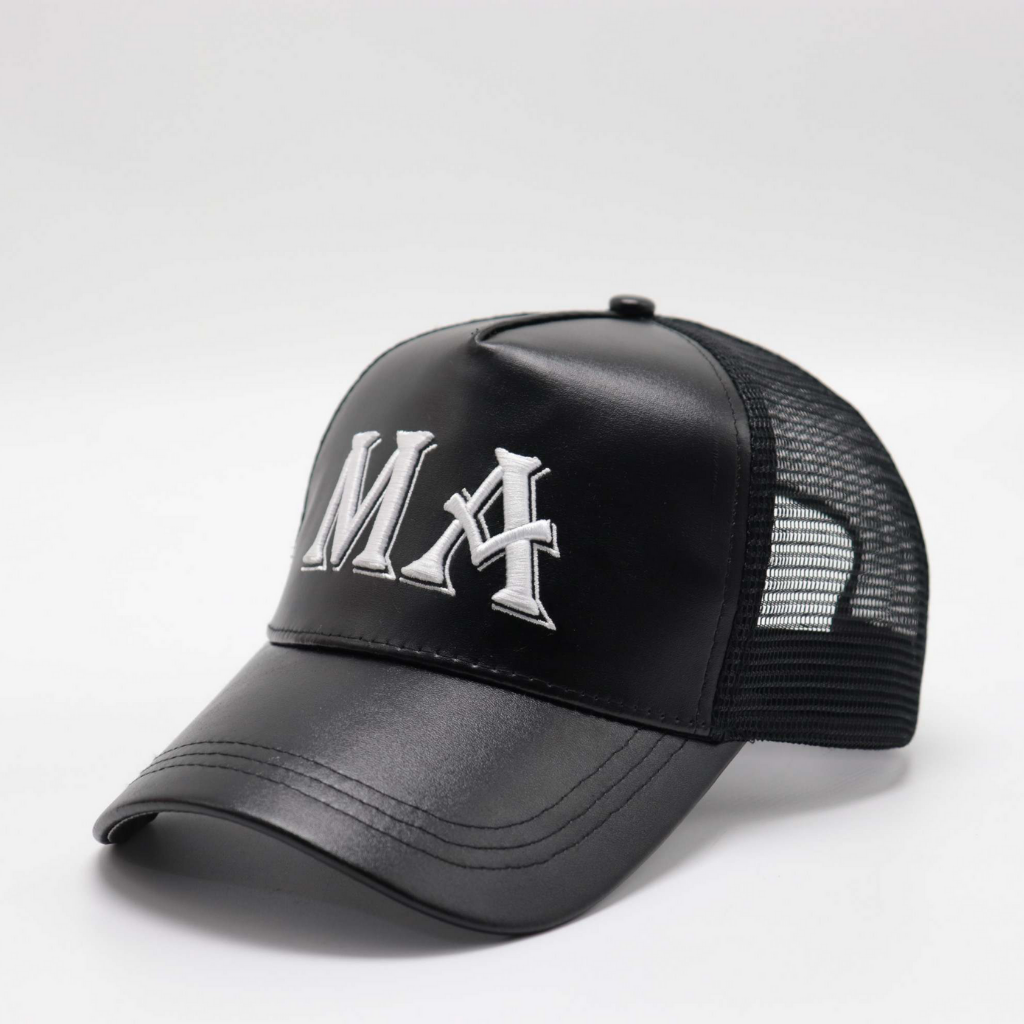 MA Leather Trucker Hat